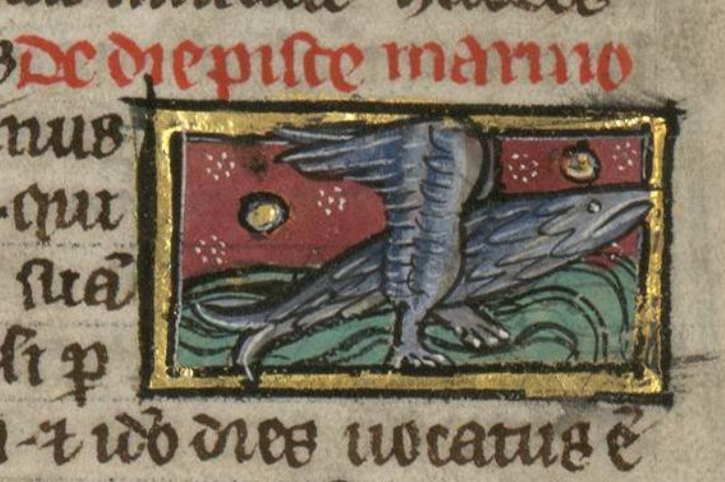 Medieval Bestiary : Beasts : Day-fish