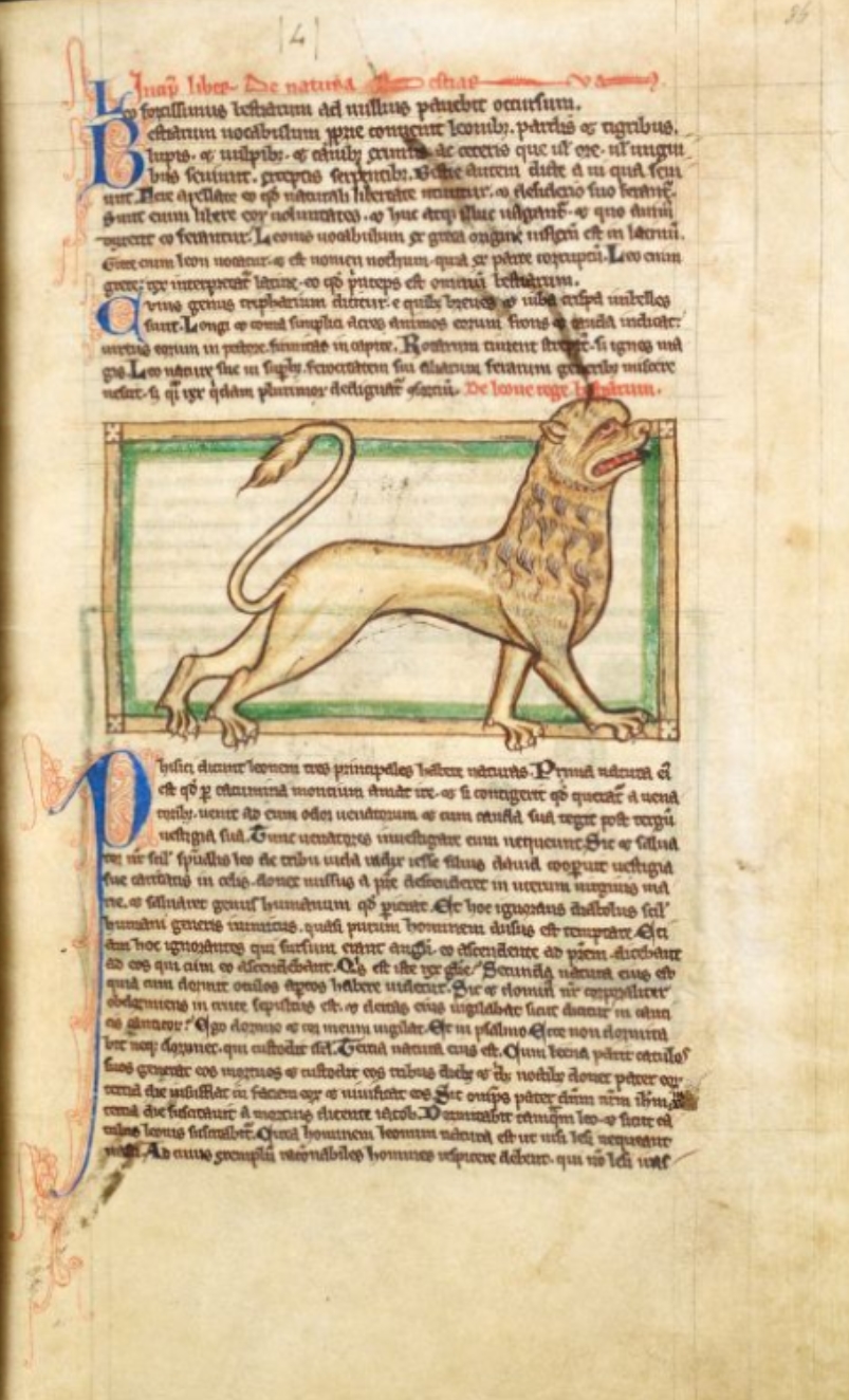 Medieval Bestiary : Manuscripts : British Library Harley MS 3244